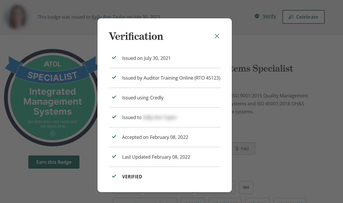 How to Verify your ATOL Digital Credentials
