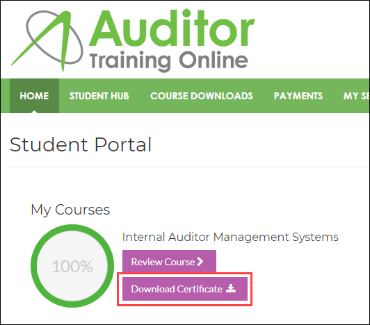 How do I download my certificate?